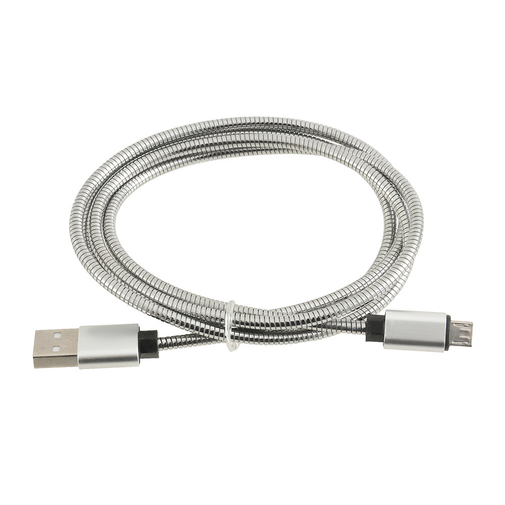 Кабель micro USB MOBILEPLUS металл серебро 1 м MPКкмmс
