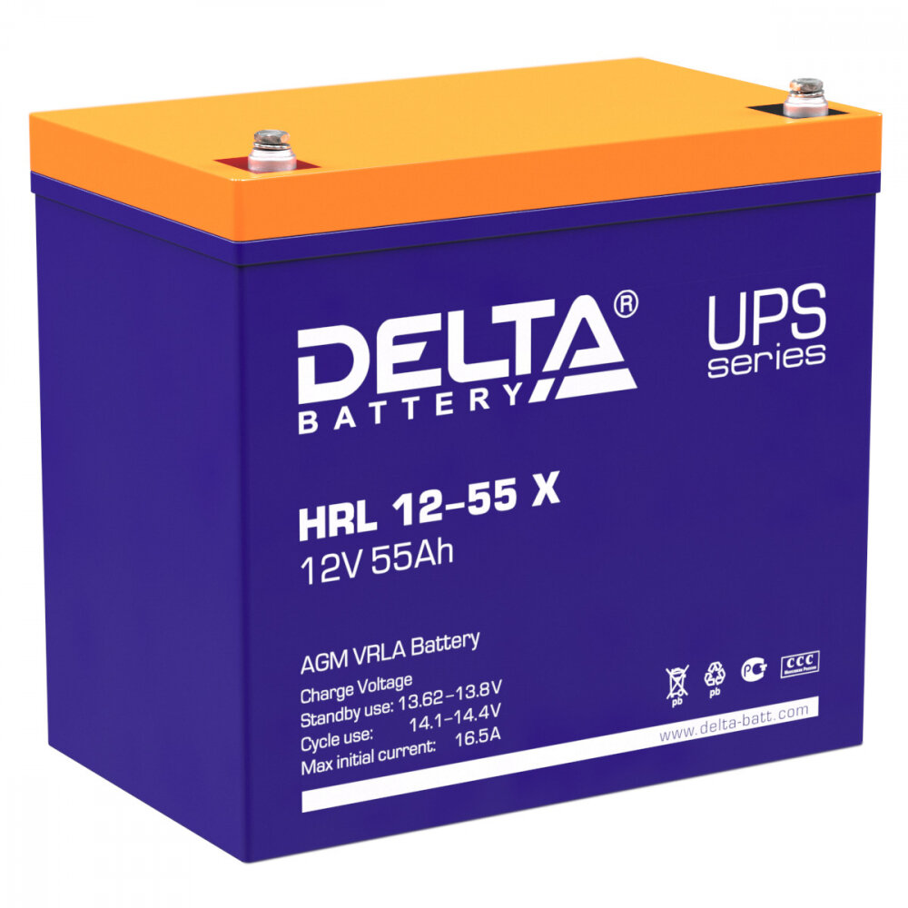 Батарея аккумуляторная Delta HRL 12-55 Х