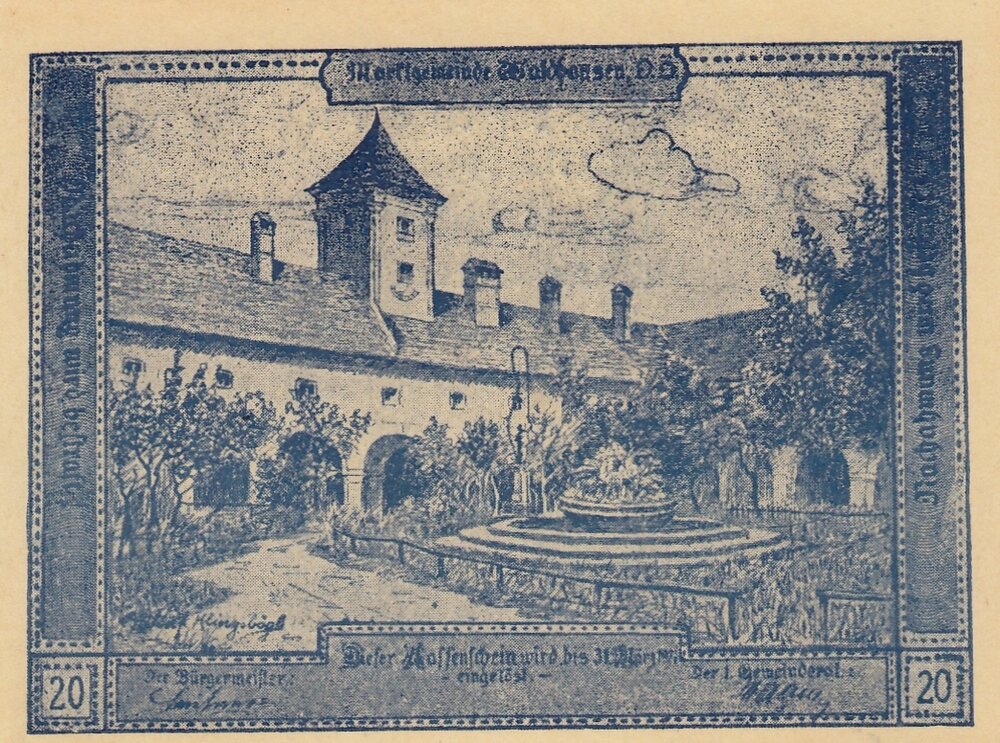Австрия, Вальдхаузен 20 геллеров 1914-1921 гг.