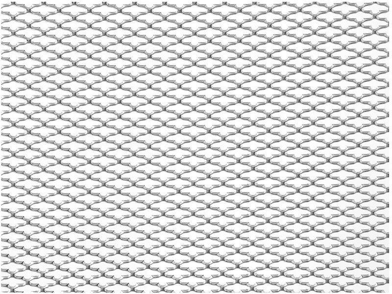 Сетка радиатора защитная алюминиевая 110х20см черная ячейки 16х6мм (DOLLEX)