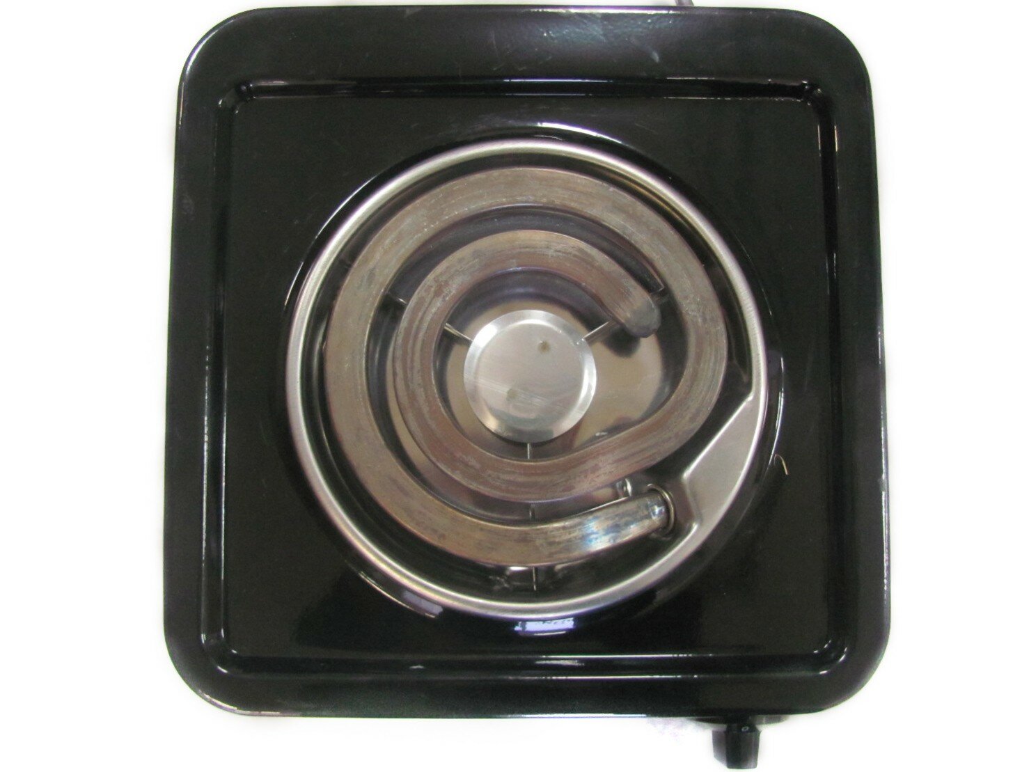 Плитка электрическая Злата 114T черная 1 конфорка ТЭН