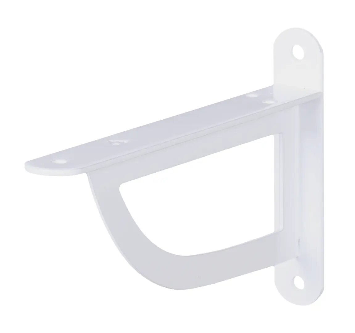 Кронштейн Larvij D-Wall 18x12 см сталь нагрузка до 50 кг цвет белый