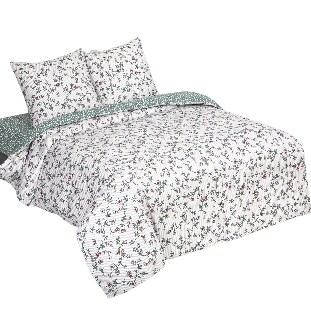 КПБ Дивный сад Белый Евро Поплин АртПостель