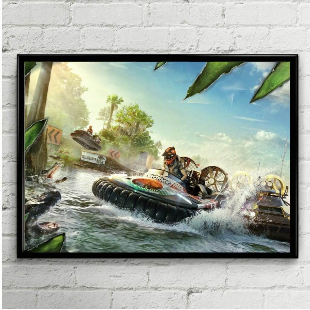 Плакат "gator rush in the crew 2" Cool Eshe из коллекции "Любимые герои", А3