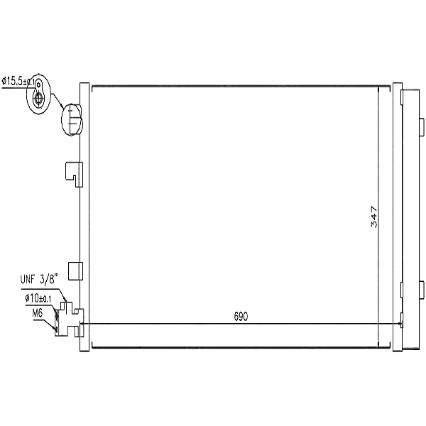STELLOX 10-45673-SX (1045673_SX / 921000005R / 921100001R) радиатор кондиционера\ Renault (Рено) Megane (Меган) III 1.6-2.0i