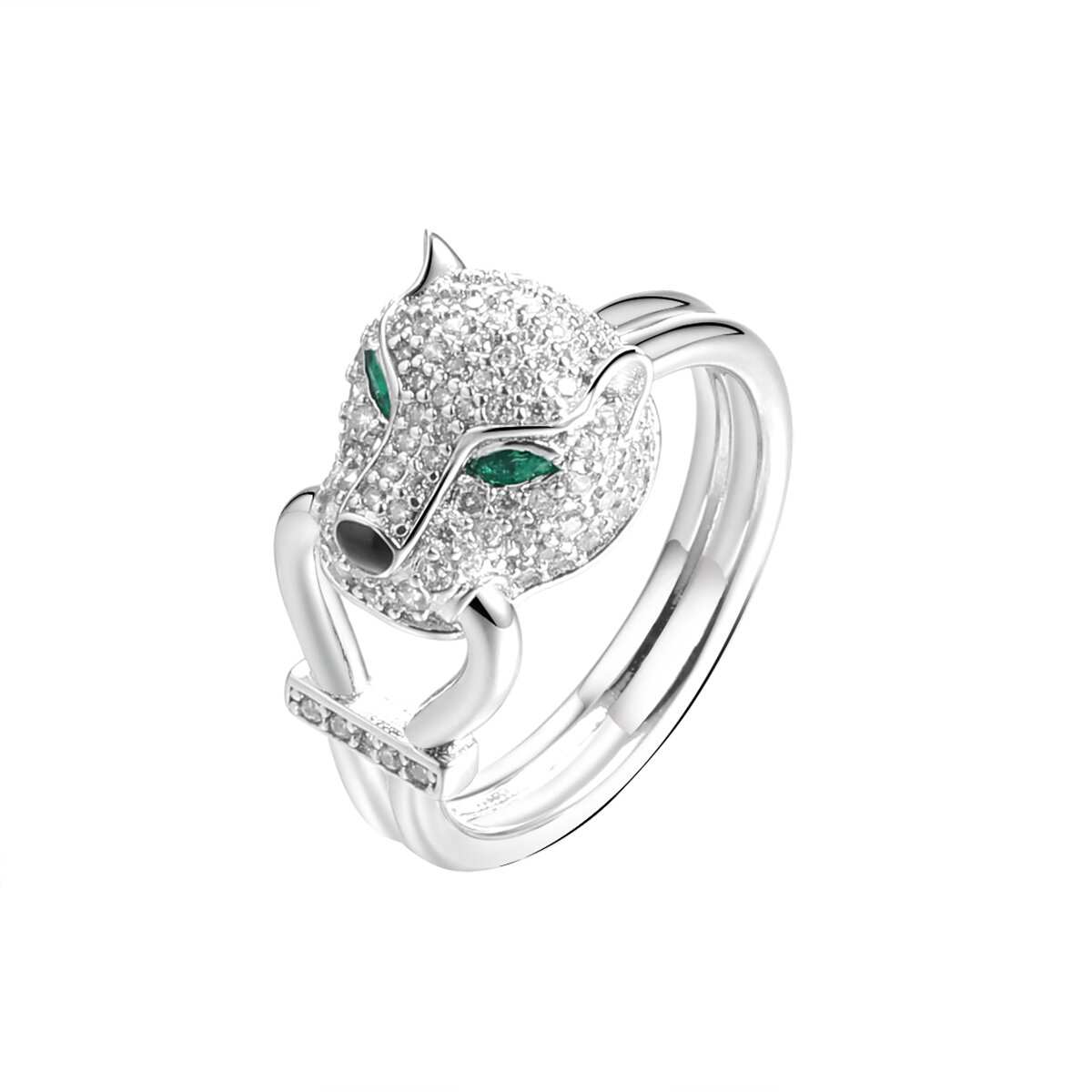 Кольцо Silver WINGS, серебро, 925 проба, шпинель, эмаль, фианит