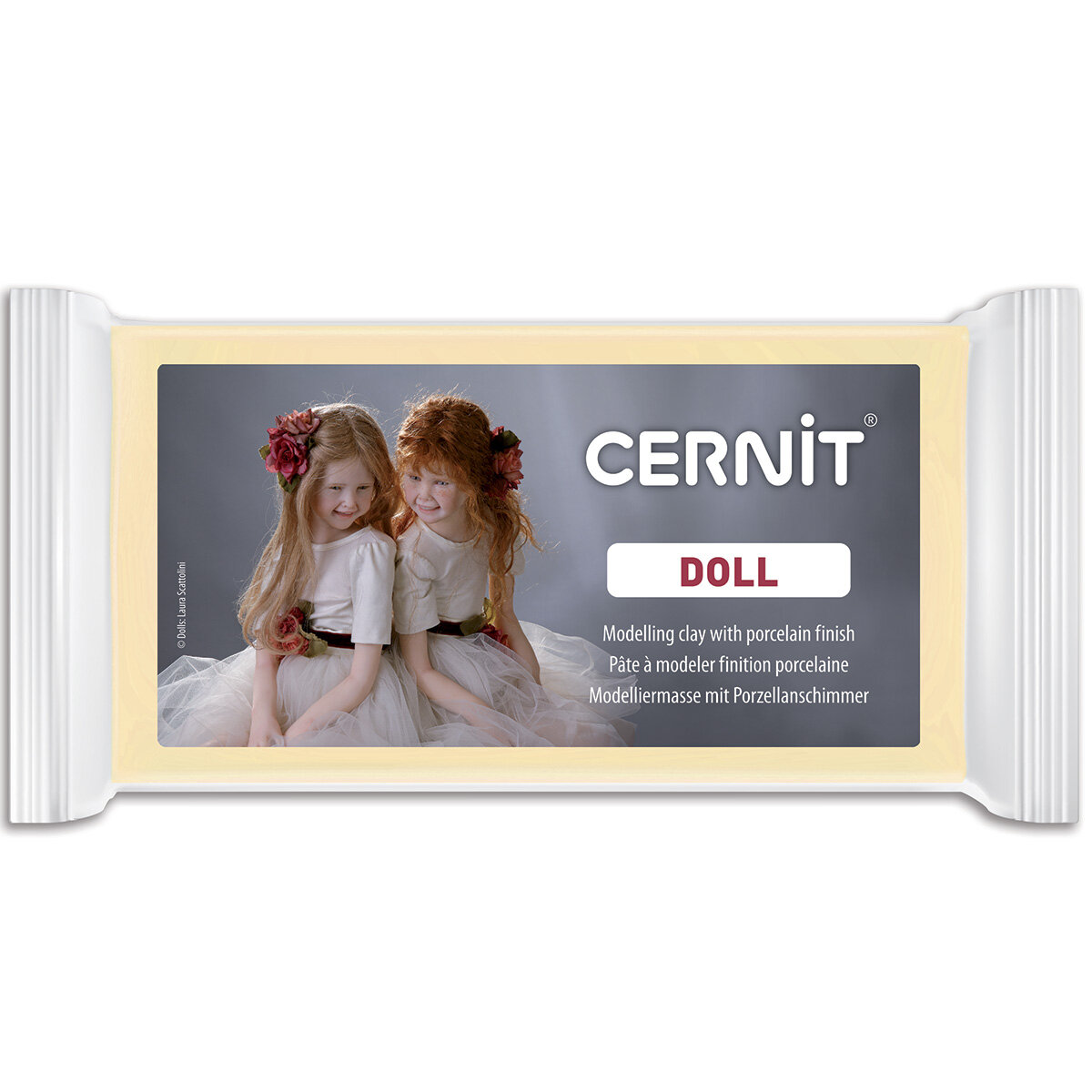 Полимерная глина запекаемая, пластика Cernit DOLL collection, цвет 744 миндальный, 500 грамм
