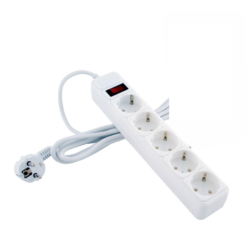 Сетевой фильтр старт С/УД-Ф SP 5x5 ZVT 5р/5м 10А/2200Вт белый 1913654