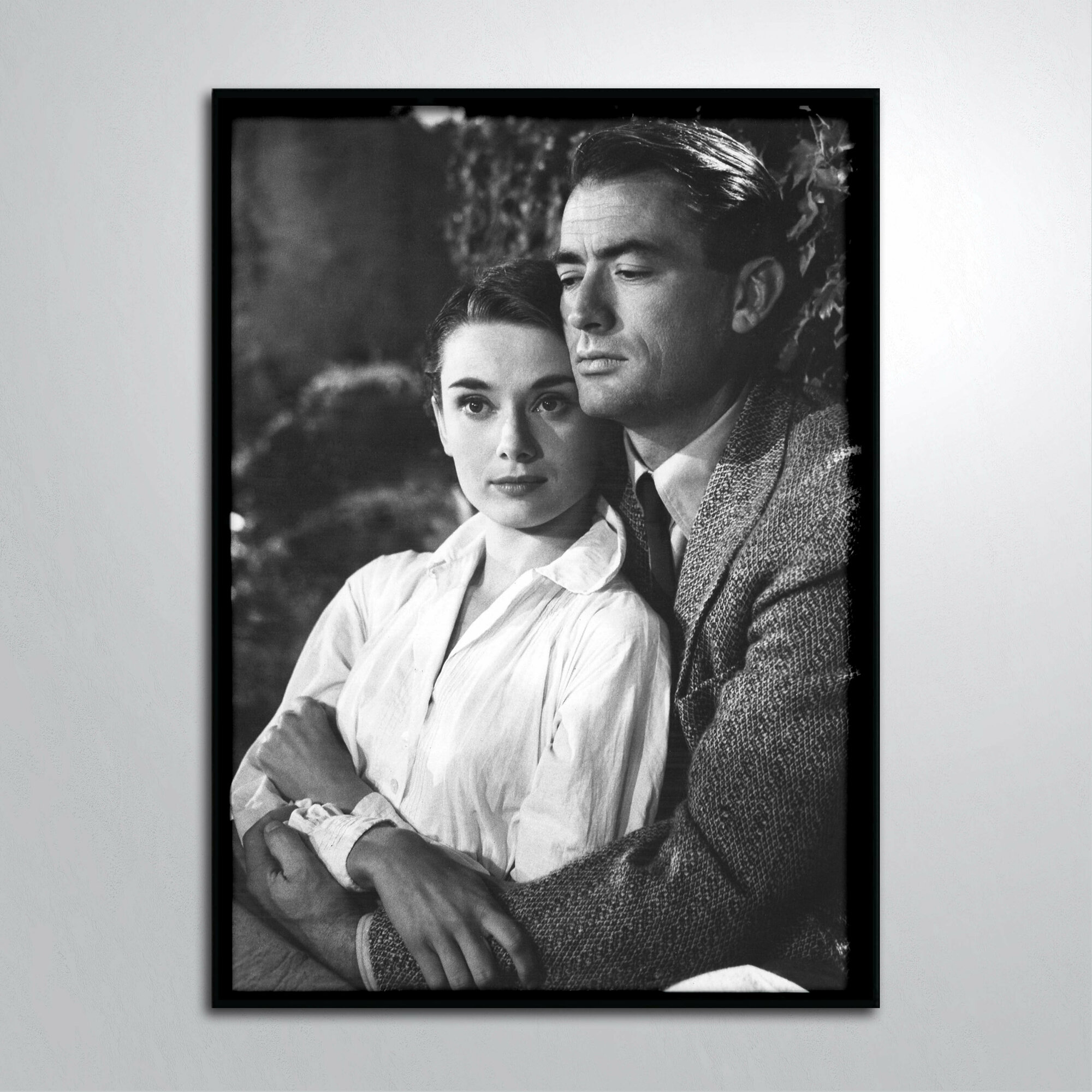 Постер без рамы/Винтажный плакат/Римские каникулы (1953) Грегори Пек Одри Хепберн Фотография Roman Holiday