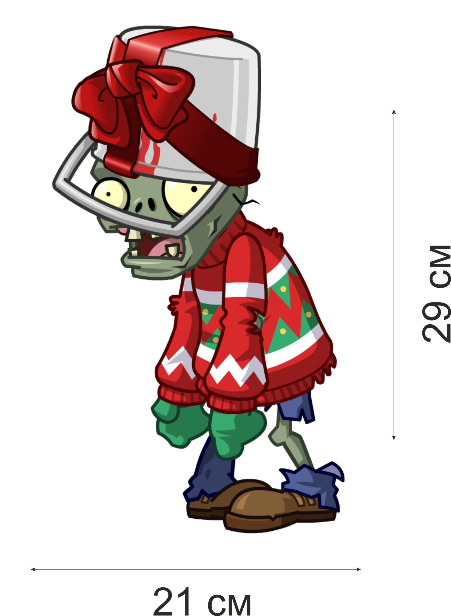 Трансфер "PlantsVSZombie #6", 210х290 мм