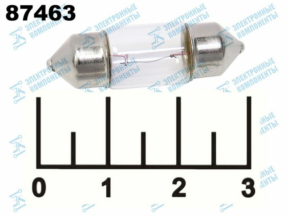 Лампа 12V 8W SV8.5-8 салон 31мм (2252) Koito