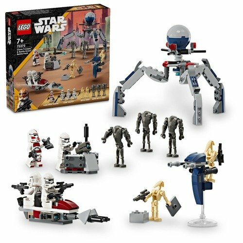 Конструктор Star Wars 75372 Боевой набор Клоны против дроидов