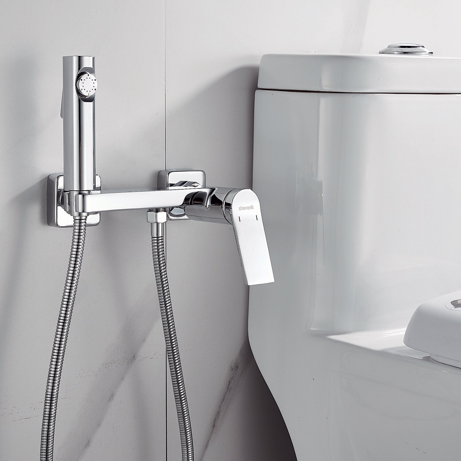 Гигиенический душ со смесителем Shevanik S4105-1 хром
