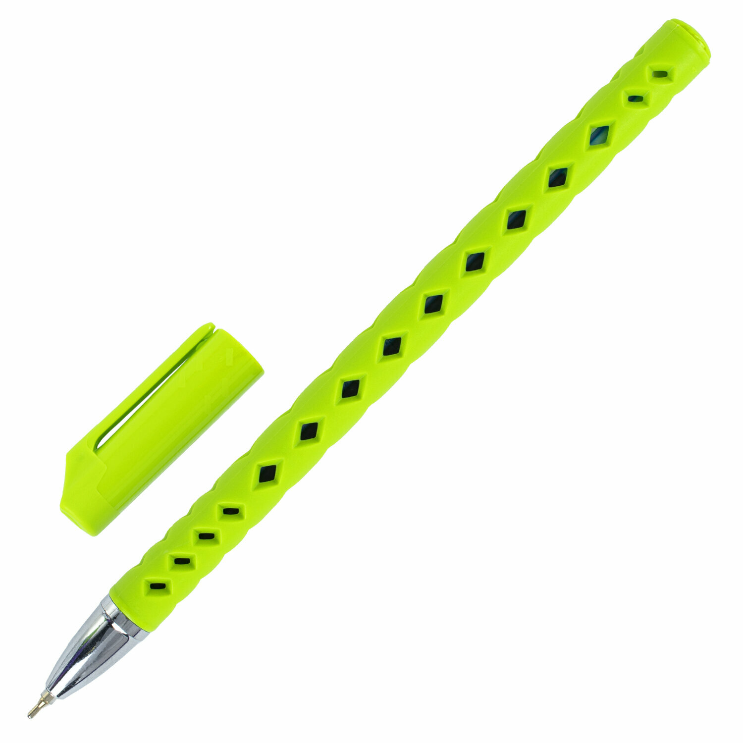 Упаковка 50 шт. Ручка шариковая масляная BRAUBERG Orient Color, синяя, корпус ассорти, В дисплее, игольчатый узел 0,7 мм, линия письма 0,35 мм, 143001