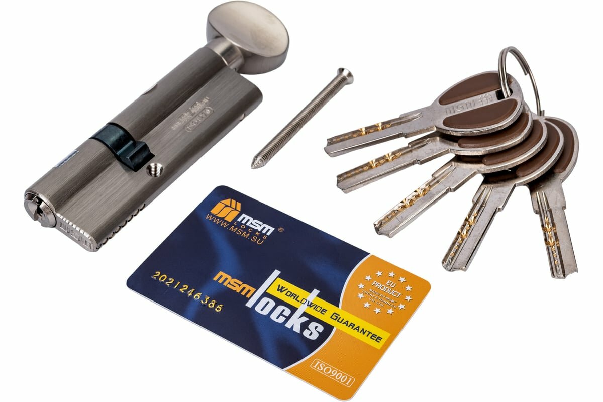 MSM цилиндровый механизм перфоключ ключ-вертушка CW 90 мм 55в/35 SN 7513 для замков