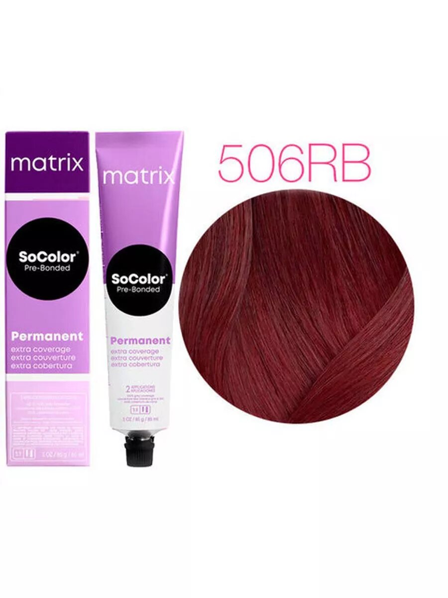 Matrix SoColor 506RB Стойкая краска для волос 90 мл