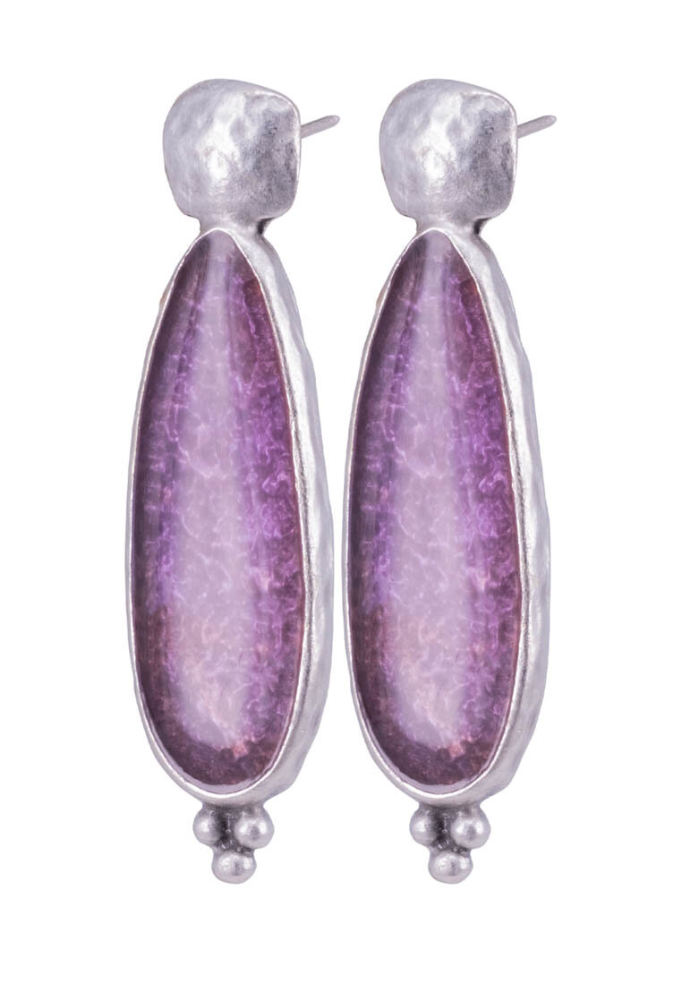 Серьги пусеты, эмаль