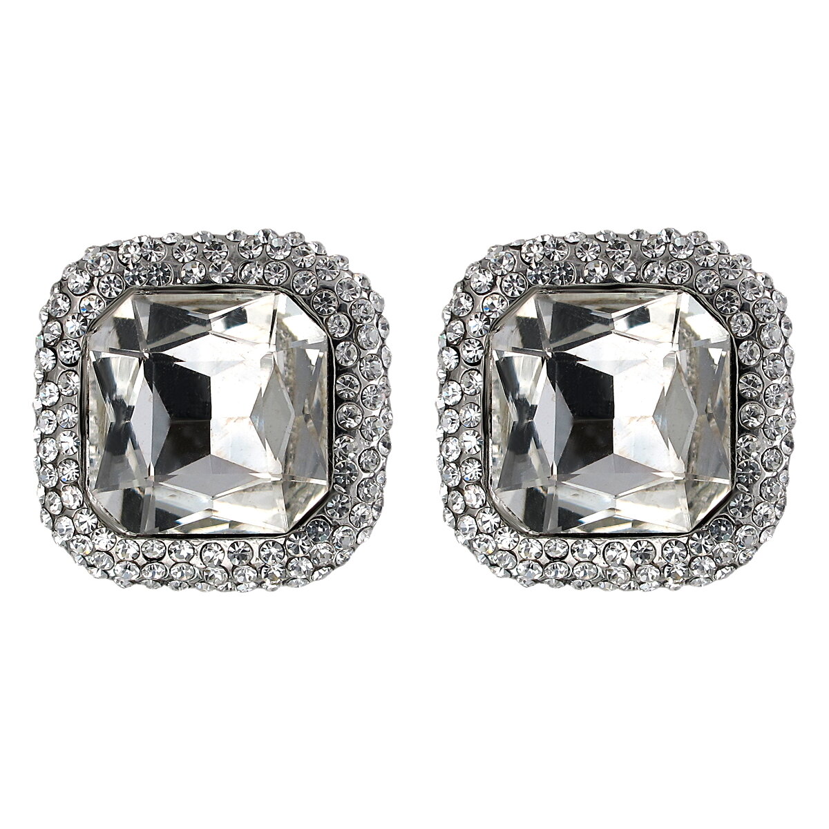 Серьги пусеты, стекло