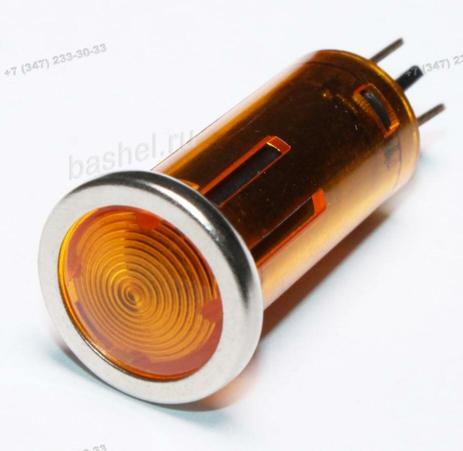 Лампа индикаторная WL-02(yel) 12В жёлтая