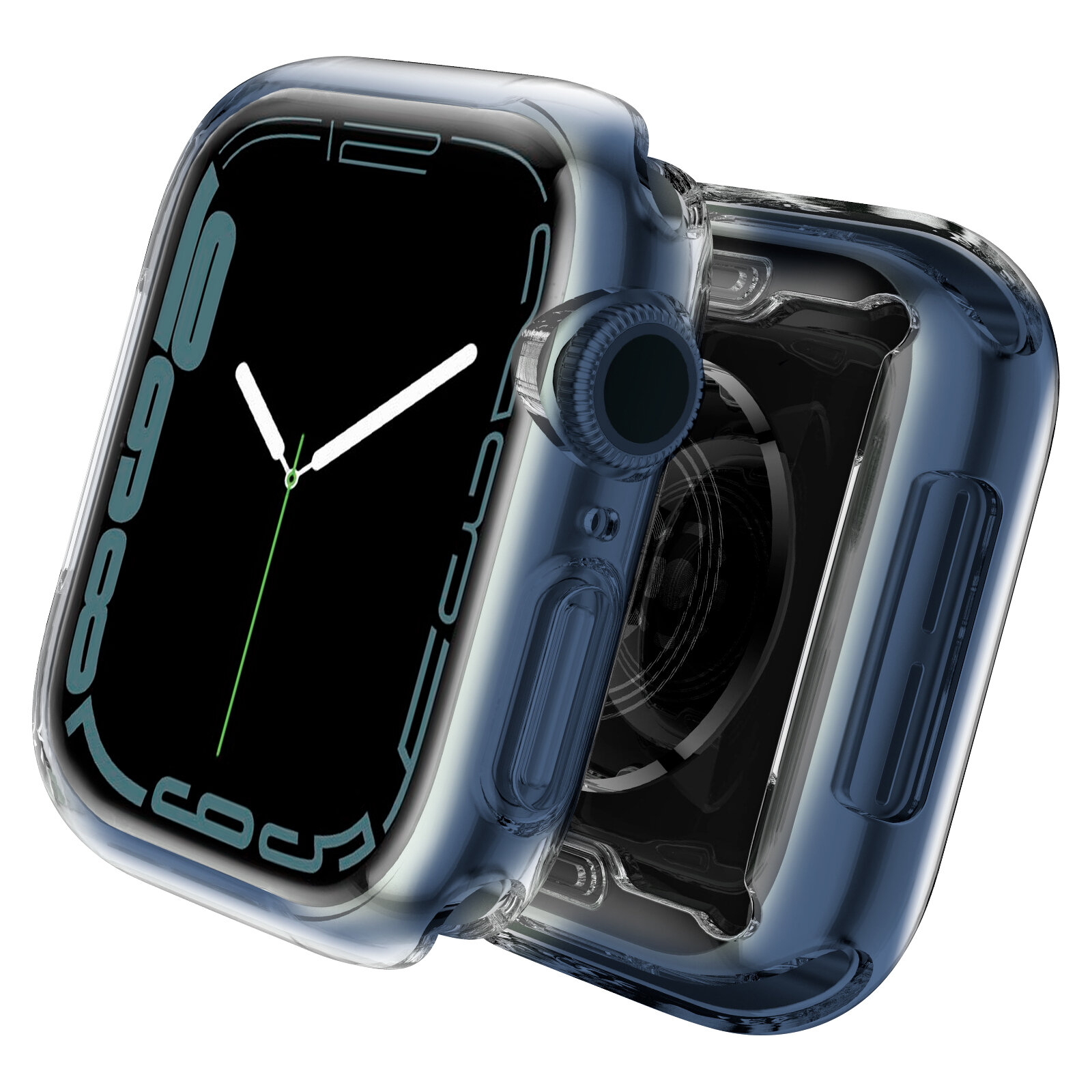 Чехол на Apple Watch 7/8/9 c диагональю 41 mm - Противоударный тонкий бампер для смарт часов с защитой от повреждений, грязи и отпечатков