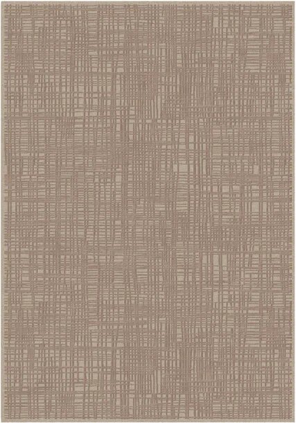 Ковер шерстяной на пол в гостиную в спальню 140х200 см бежевый современный ворс 4 мм 324847 KoverVDom