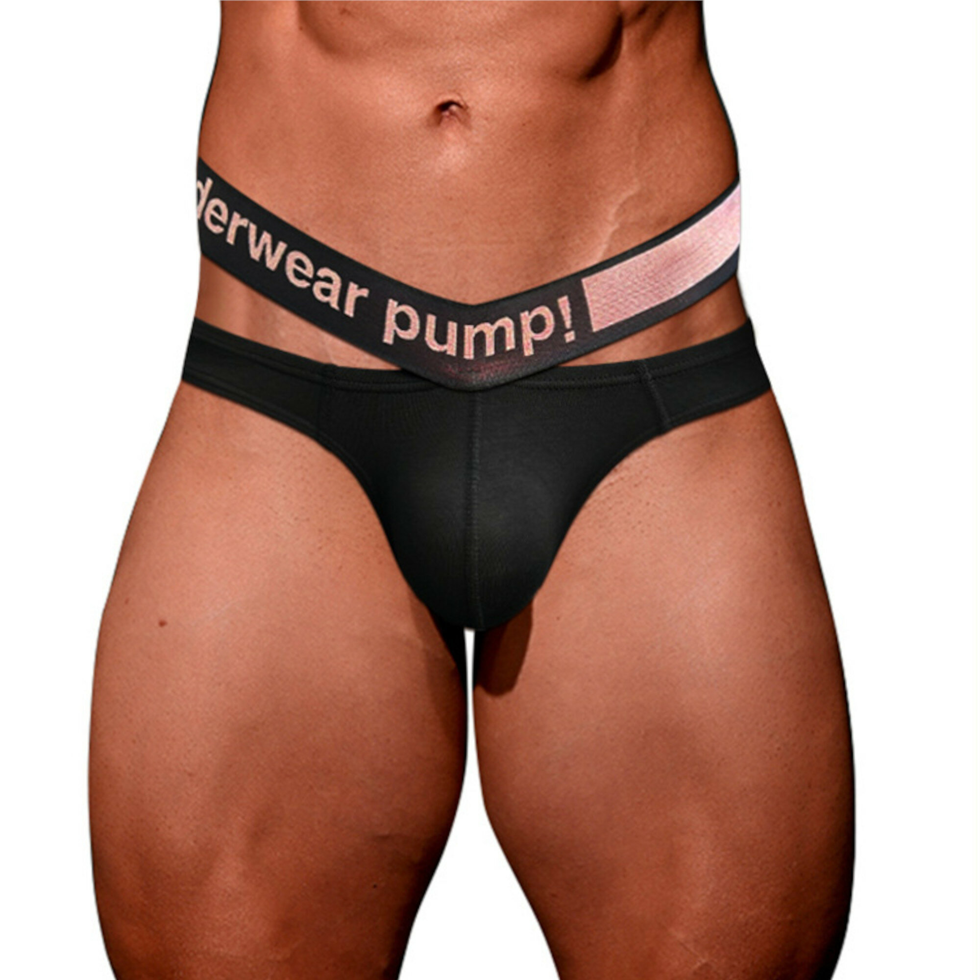 Мужские трусы стринги черные PUMP! MP234-2 M (46)