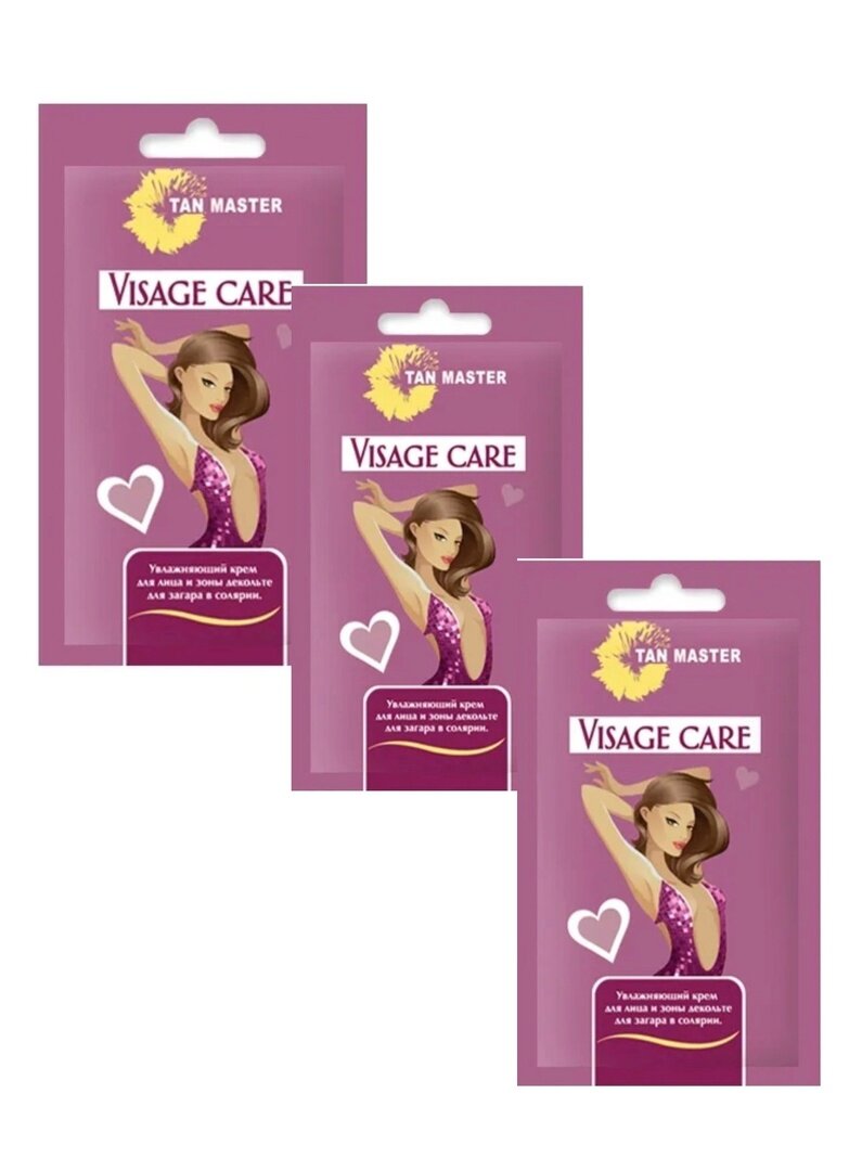 TanMaster Visage care 5 мл деликатный загар крем для лица и декольте 5*3шт ( 15 мл)