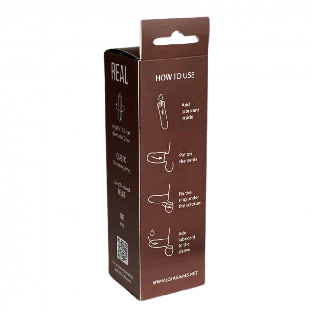 Двусторонний фаллоудлинитель Real Extra Sense Rings +1 см, неоскин