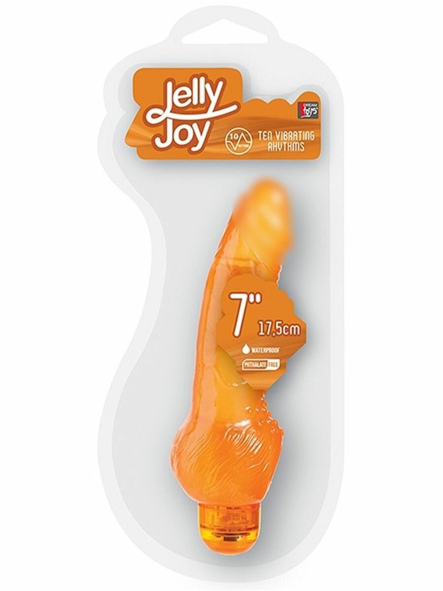 Гелевый вибратор "JELLY JOY" 17.5см