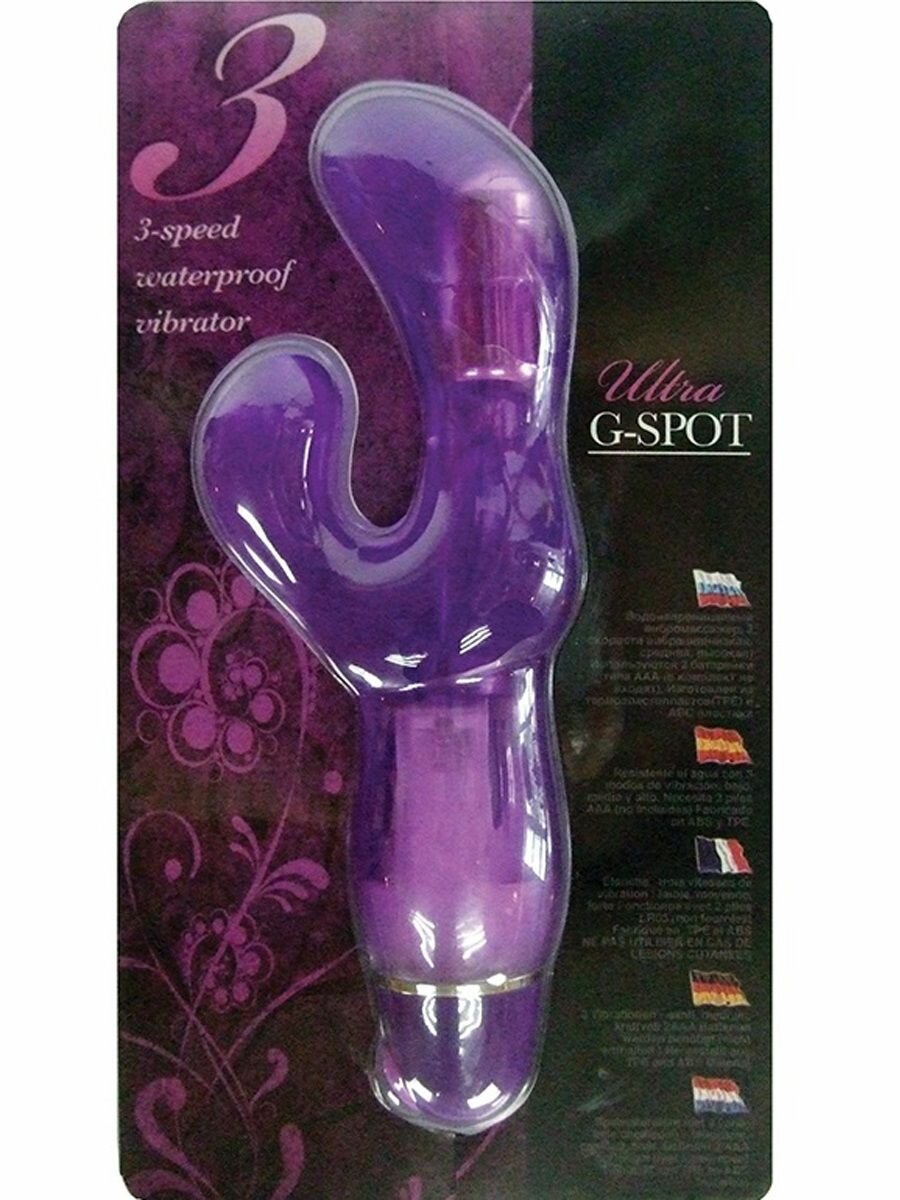 Вибратор "ULTRA G-SPOT CLEAR LAVENDER" 8см