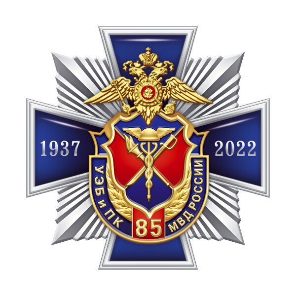 10уб Знак нагрудный "85 лет УЭБиПК МВД России"