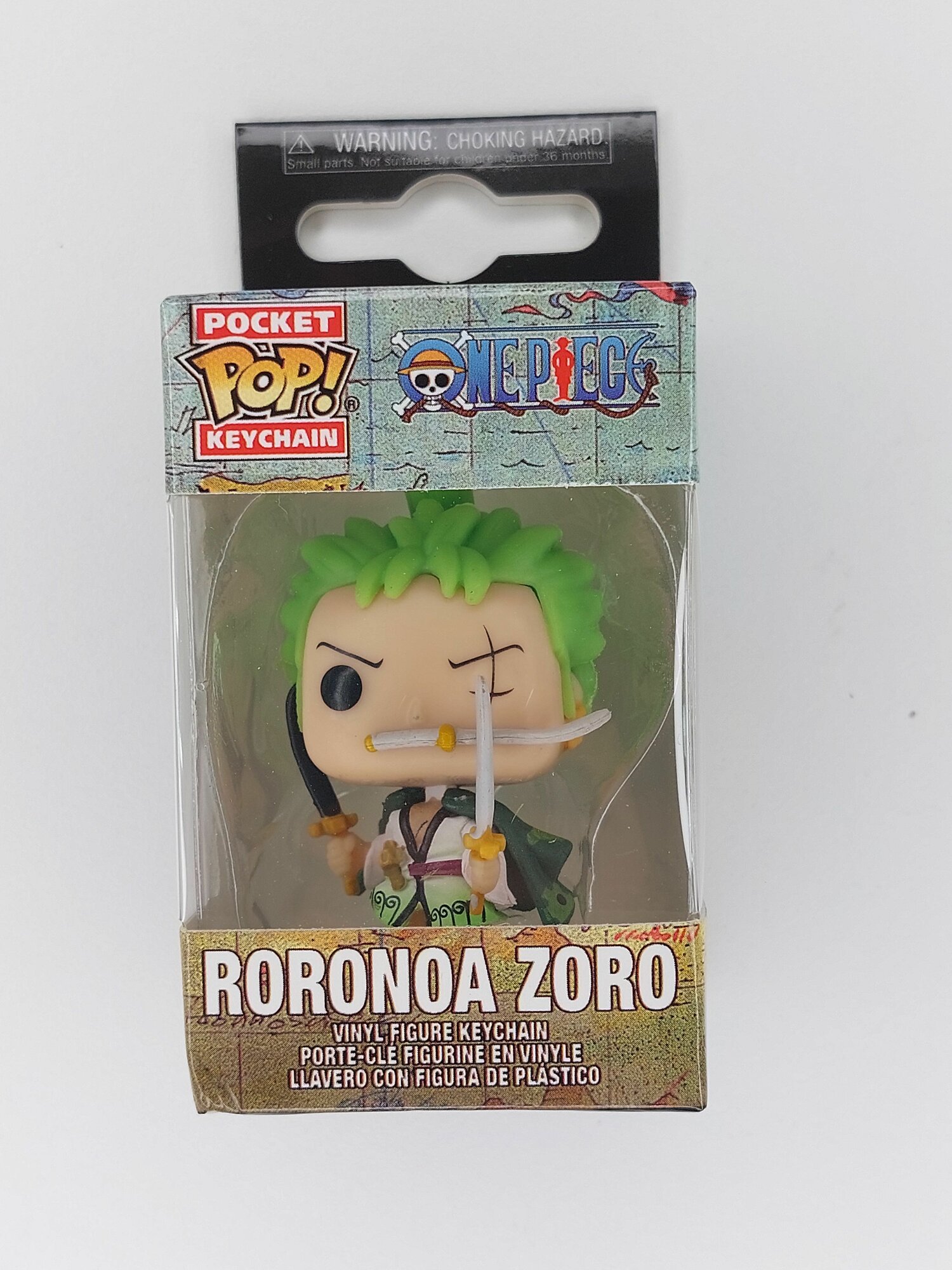 Брелок keychain Зоро с мечами Zoro Roronoa из аниме и манги Ван-пис One Piece