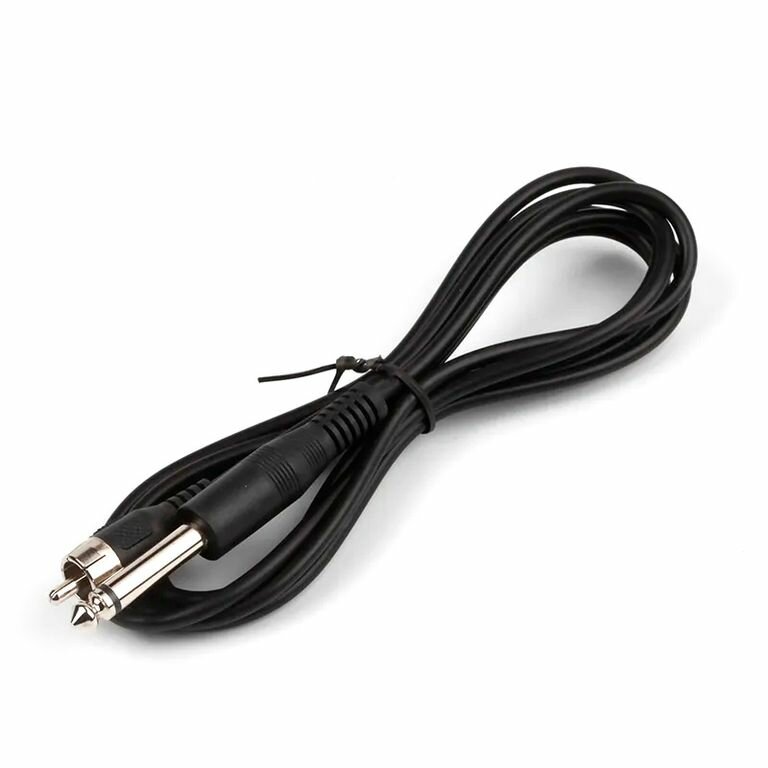 Клип-корд, кабель, провод для машинки, RCA cord Silikone (Черный)