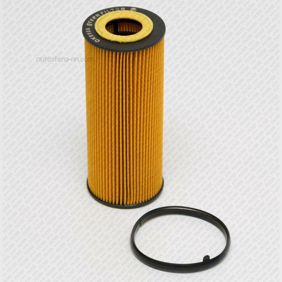 GREEN FILTER OK0106 фильтр масляный (картридж) AUDI A4 3.2 FSI 05-, A5 3.2 FSI 07-, A6 2.4-3.2, FSI 05-, A8 2.8, 3.2 FSI 05-