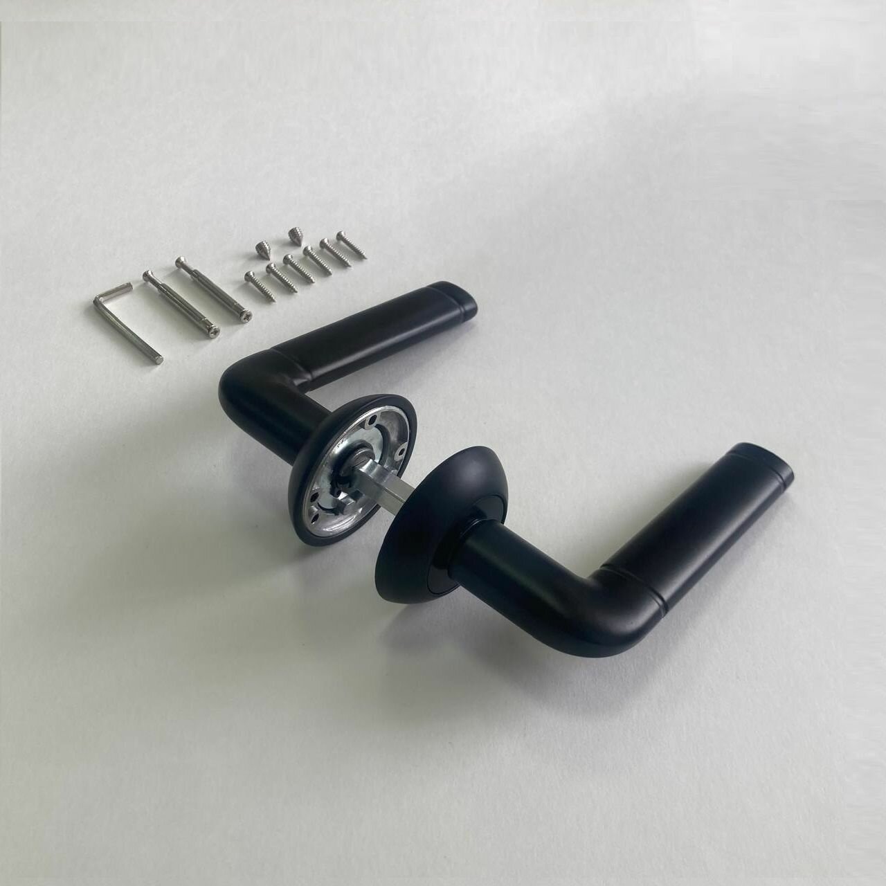 Дверные ручки S-Locked A-247 BL/BL Profi черные