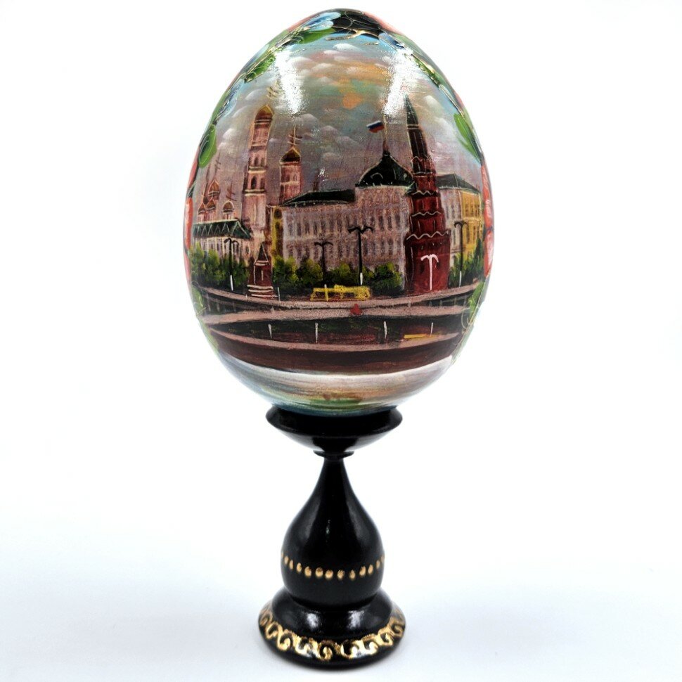 Декоративное деревянное яйцо "Москва"