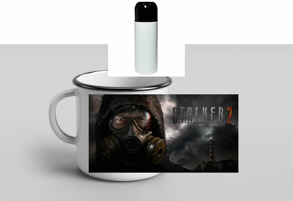 Кружка металлическая эмалированная Stalker/ Сталкер №10
