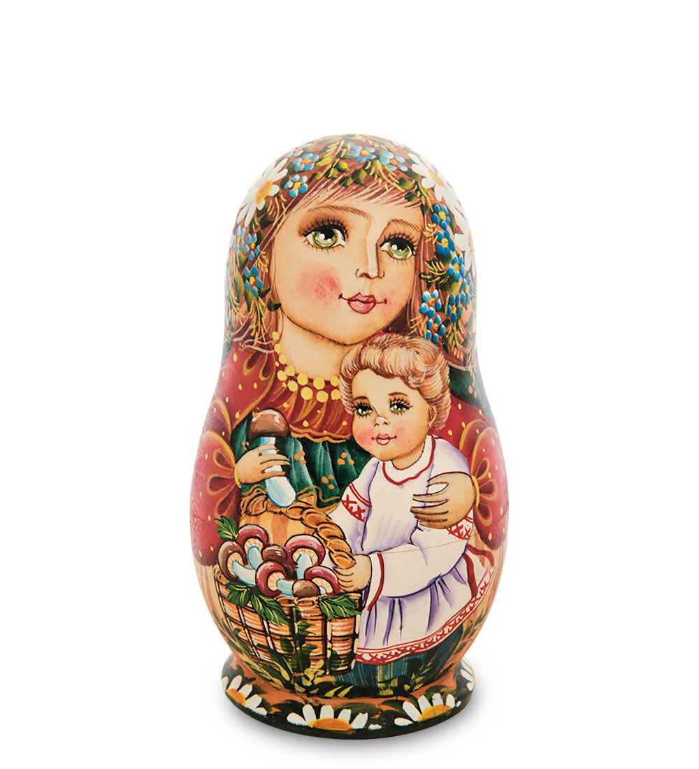 Матрешка 5 мест "Мария с мальчиком"