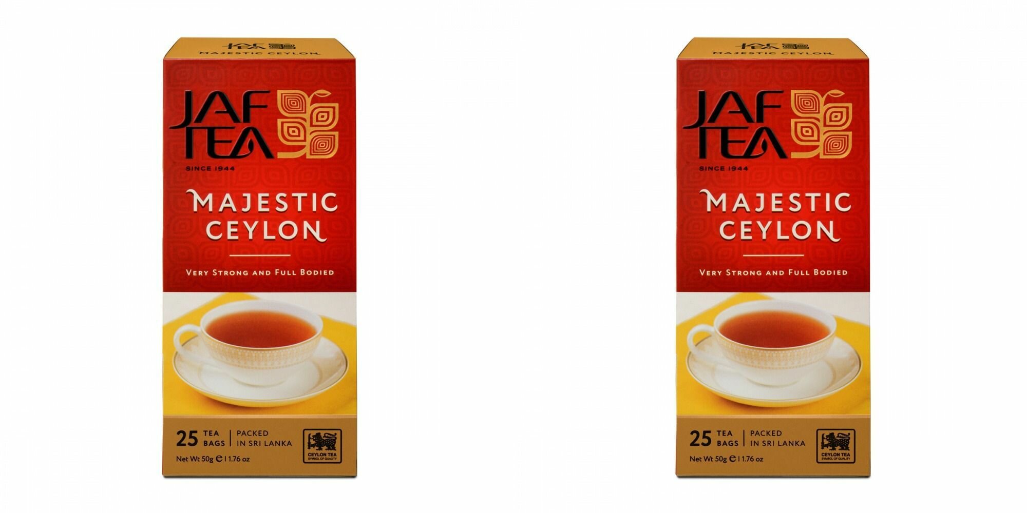 Jaf Tea Чай цейлонский черный, 25 пакетиков по 1,5 грамма, 2 уп