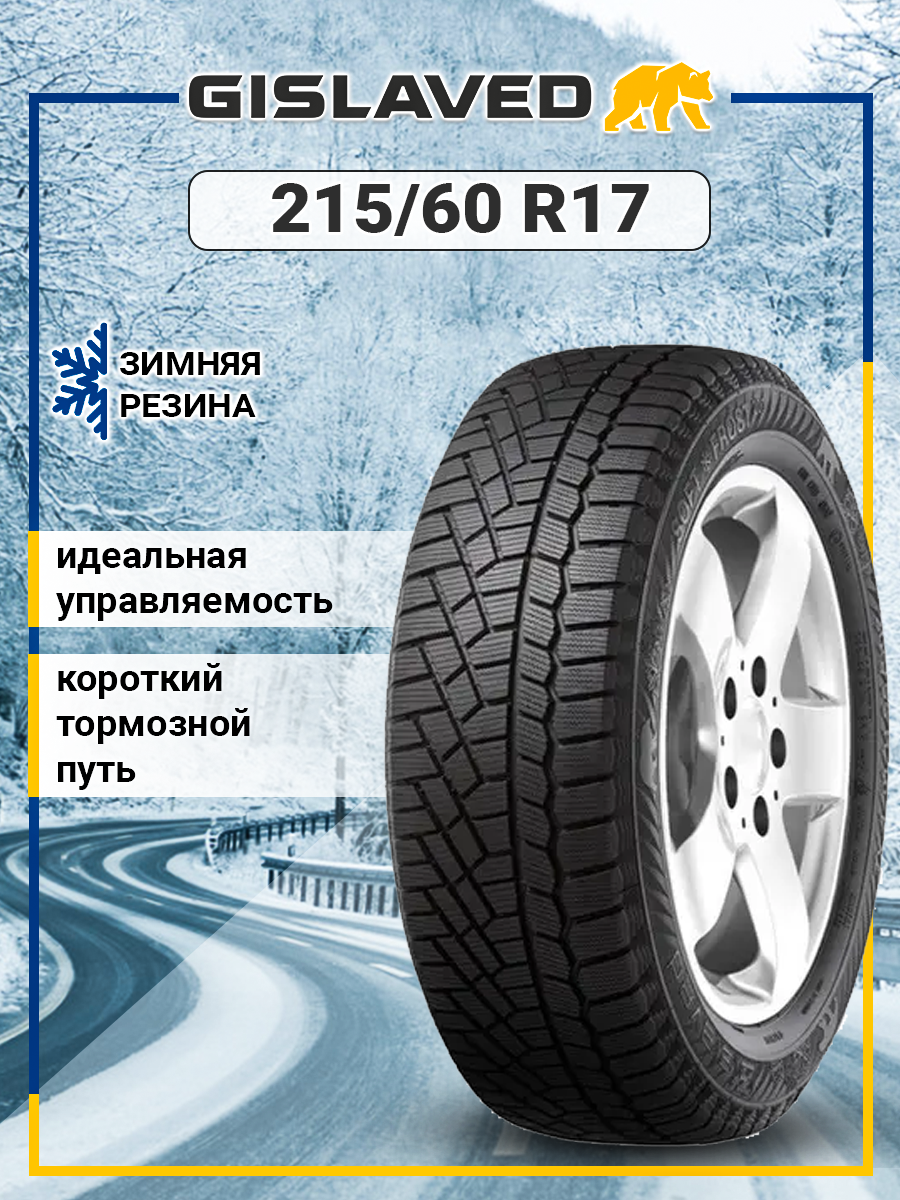 Шина зимняя автомобильная Gislaved Soft Frost 200 SUV 215/60 R17 96T FR