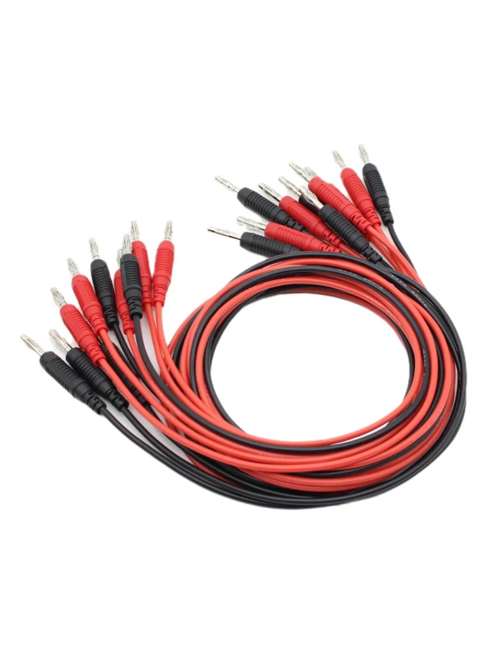 Провод KSSTCONNECT TL200 16AWG силиконовый красный 0.5м 5pcsRed 5pcsBlack, 1м