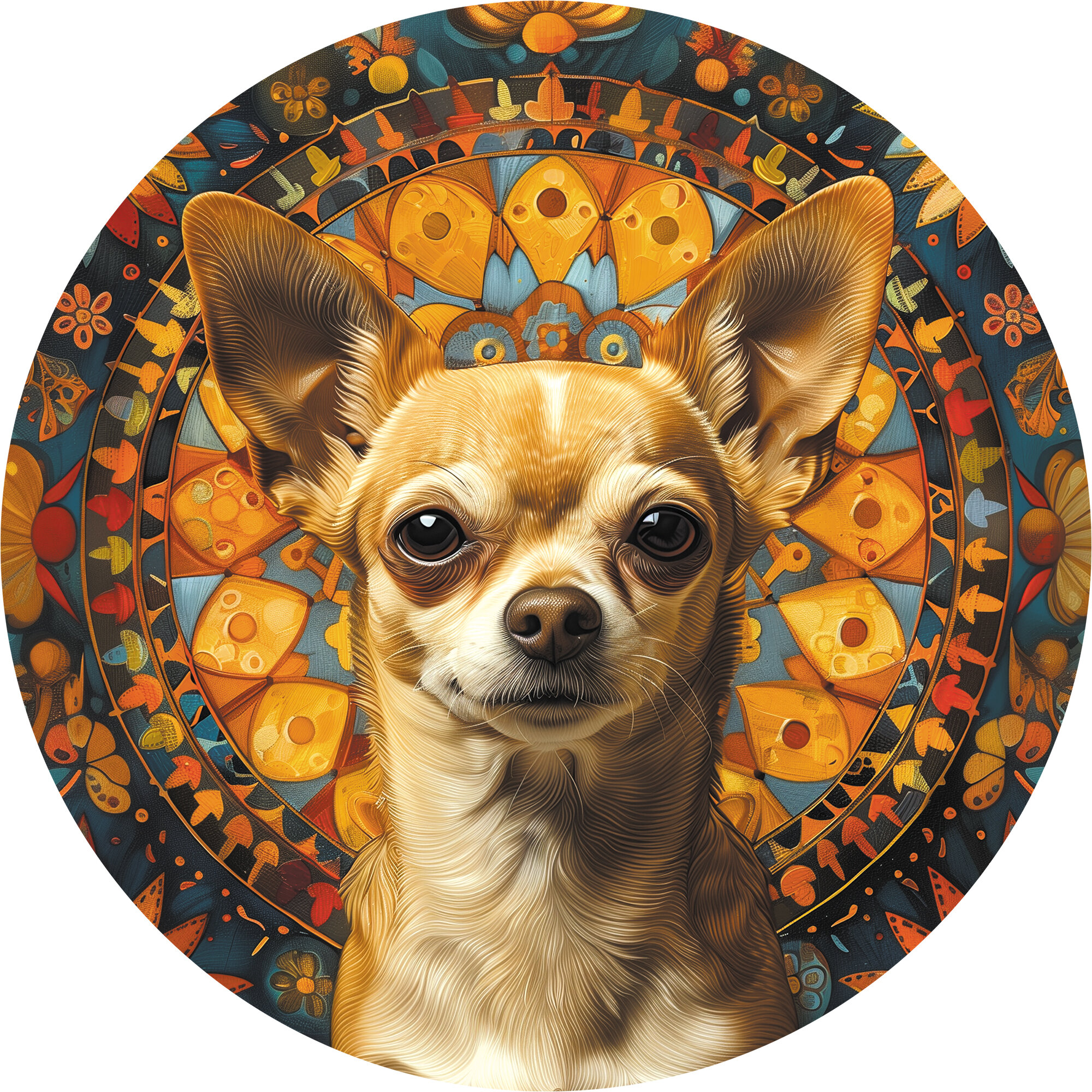 Деревянный пазл "Чихуахуа" коллекции "Мир собак" / 30х30см, 260 деталей / Подарок для взрослых и детей