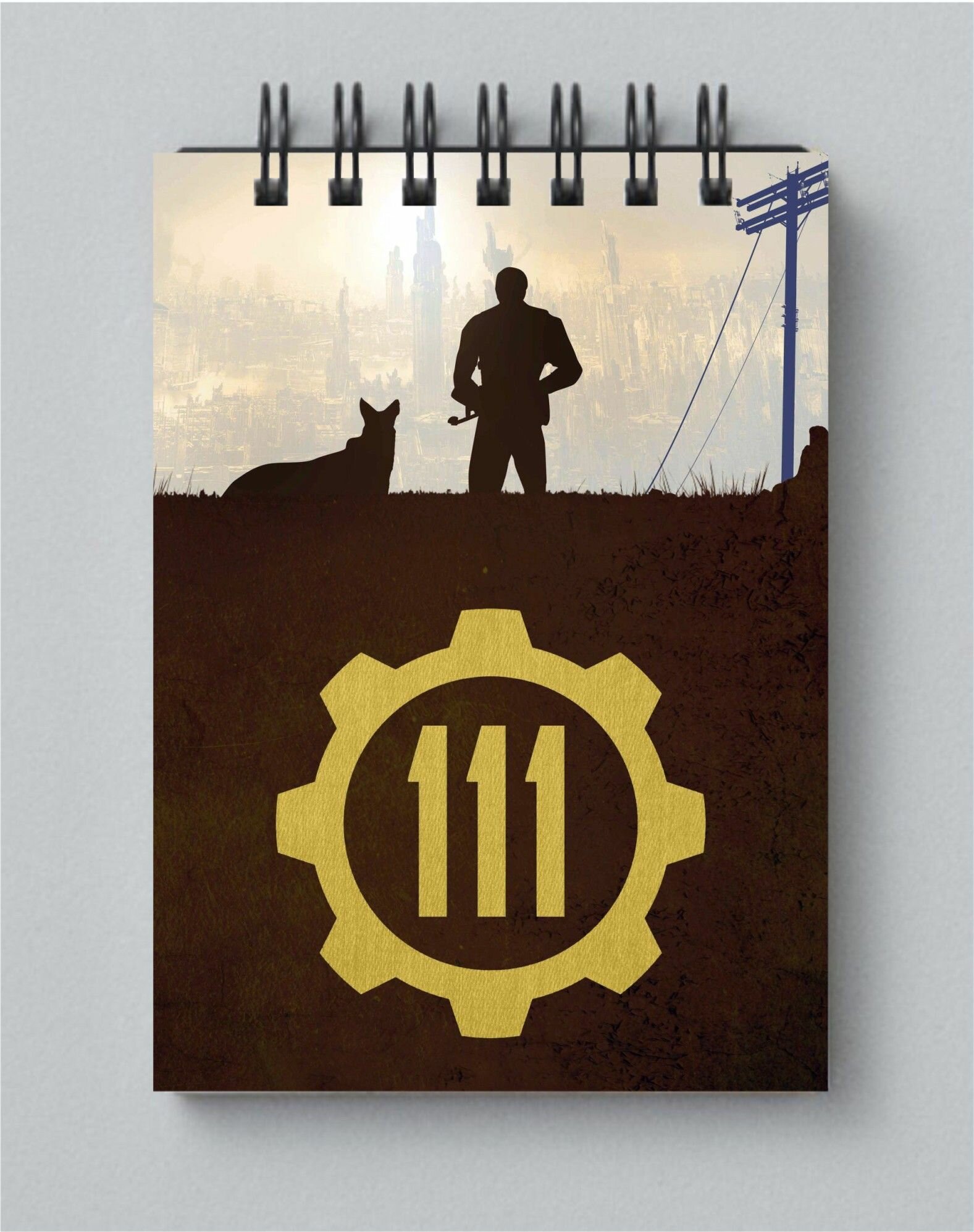 Блокнот формата А6 с принтом "Fallout", Фоллаут