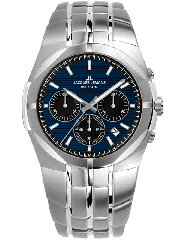Наручные часы JACQUES LEMANS Sport, синий/серебряный — фото 1