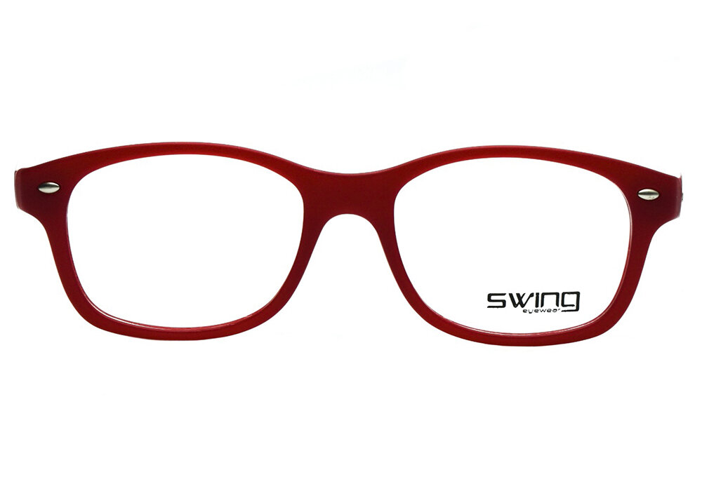 Оправа для очков Swing Tr 144 P388 пол Детские форма оправы Вайфарер (Wayfarer) цвет оправы Красный-Бордовый — фото 1