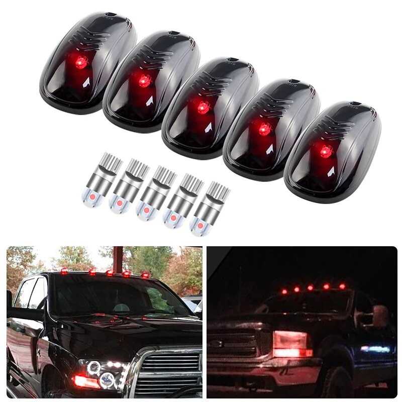 5 шт. 2 светодиода F150 габаритный фонарь на крышу кабины светильник в светильник белый свет Red