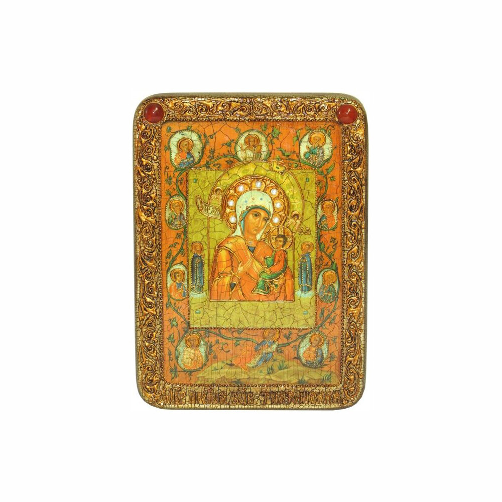 Икона аналойная Образ Божией Матери Тихвинская Хлебенная (Запечная) 21*29 см 999-RTI-523-3m