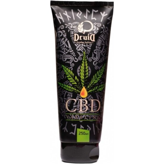 Витаминизированный вазелин с маслом конопли Druid Healing Tattoo CBD 250 мл