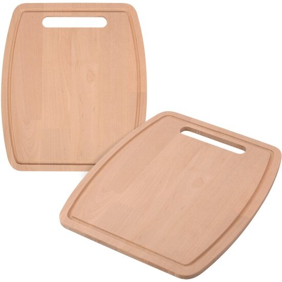 Разделочная доска с желобками Мультидом 30х25х0,8 см, МФ18-211