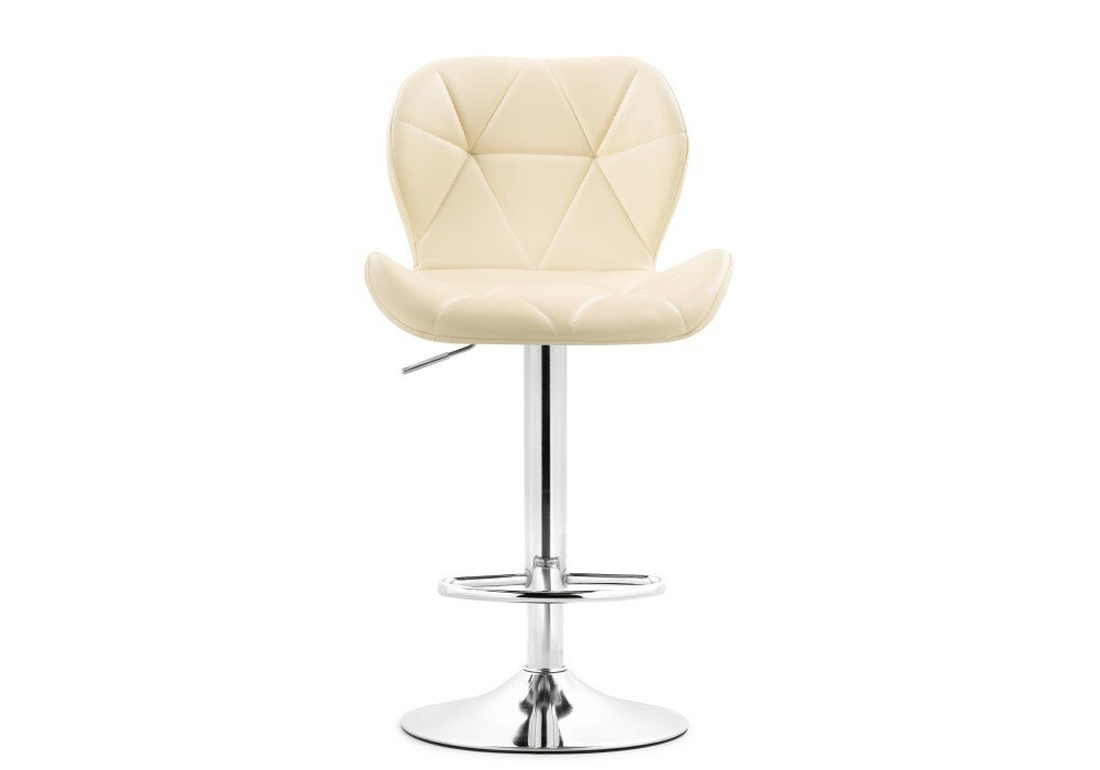 Барный стул Woodville Барный стул Trio beige / chrome - комплект из 4 шт — фото 1